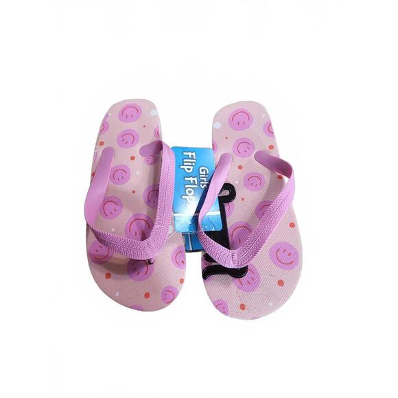 Shoes | Girls Smiley Face Flip Flops Cute And Comfy Sandals Size 131 ...